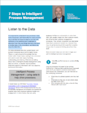 Seven Steps to Intelligent Process Management